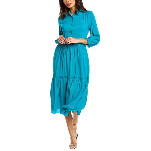 Maison Tara | Dresses | Maison Tara Womens Long Sleeve Challis Dress ...